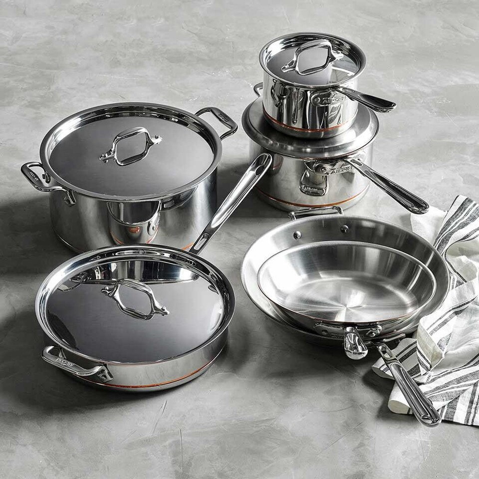 All-Clad Copper Core 10-Piece Cookware Set | Williams Sonoma AU