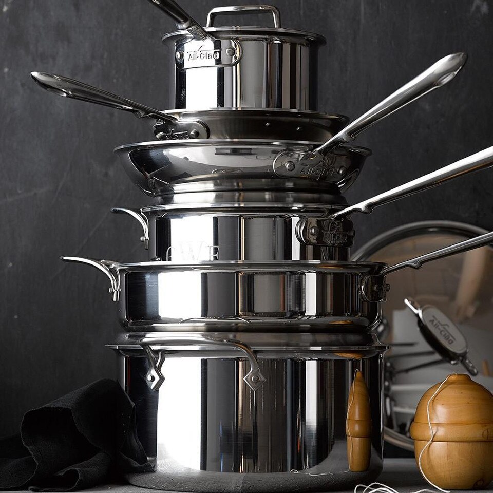 All-Clad d5 Stainless-Steel 10-Piece Cookware Set | Williams Sonoma AU