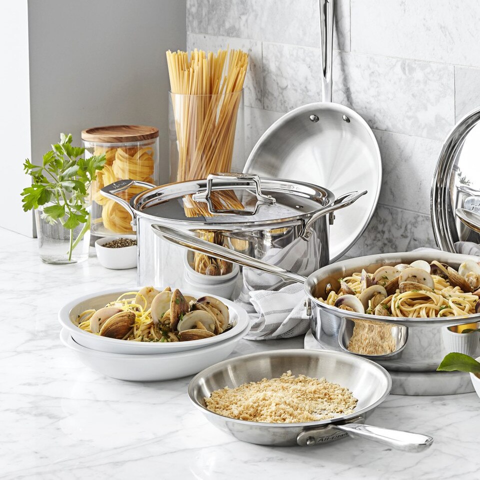All-Clad D5 Stainless-Steel Fry Pan - Williams Sonoma Australia