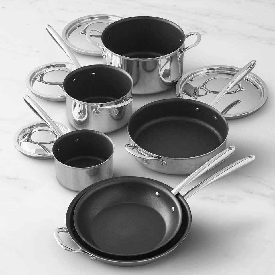 All-Clad d5 Stainless-Steel Nonstick 10-Piece Cookware Set - Williams ...