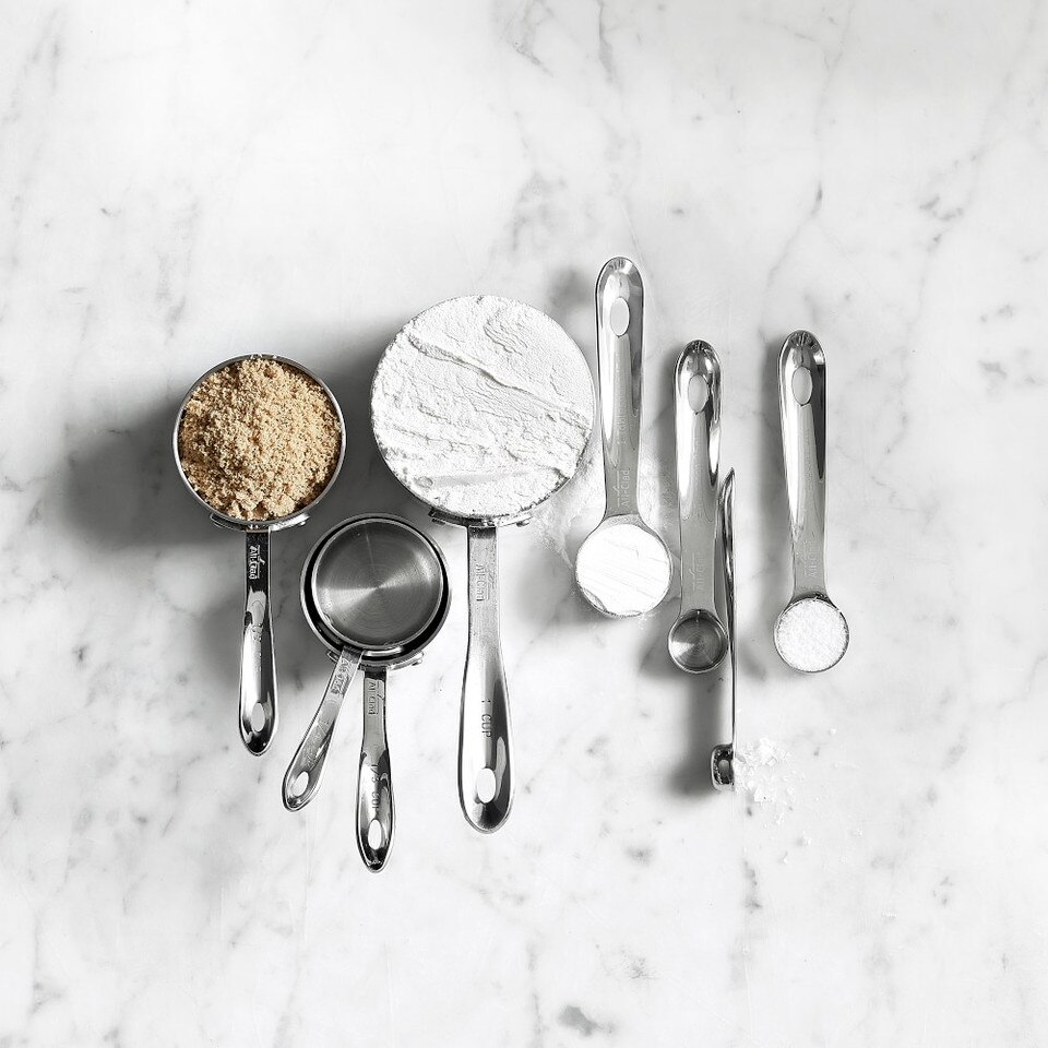 All-Clad Stainless Steel Measuring Cups & Spoons | Williams Sonoma ...