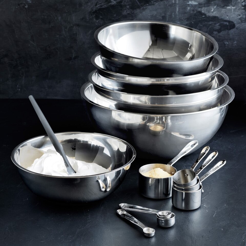 All-Clad Stainless Steel Measuring Cups & Spoons - Williams Sonoma ...