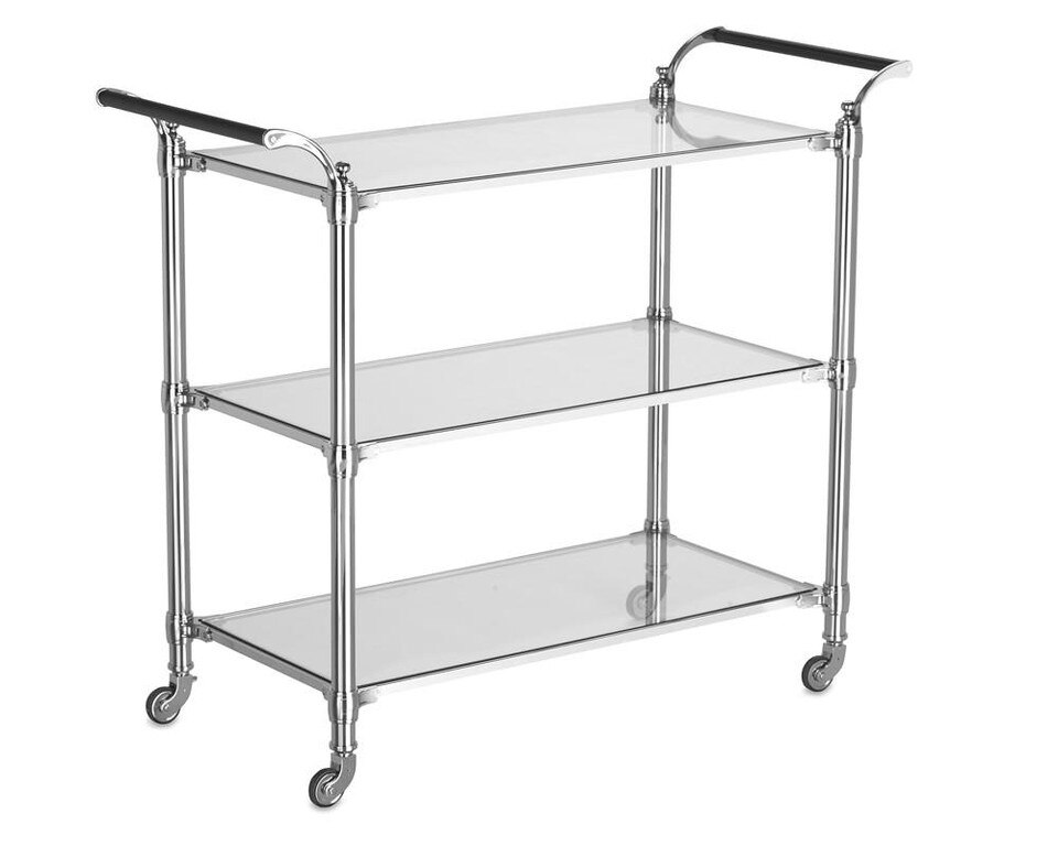 Beckett Bar Cart, Brass | Williams Sonoma AU