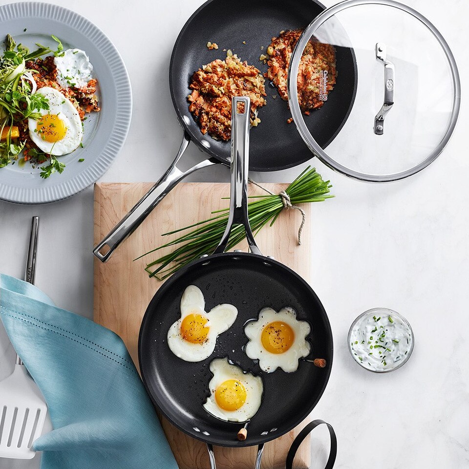 Calphalon Elite Nonstick 3-Piece Frying Pan & Saute Pan Set | Williams ...