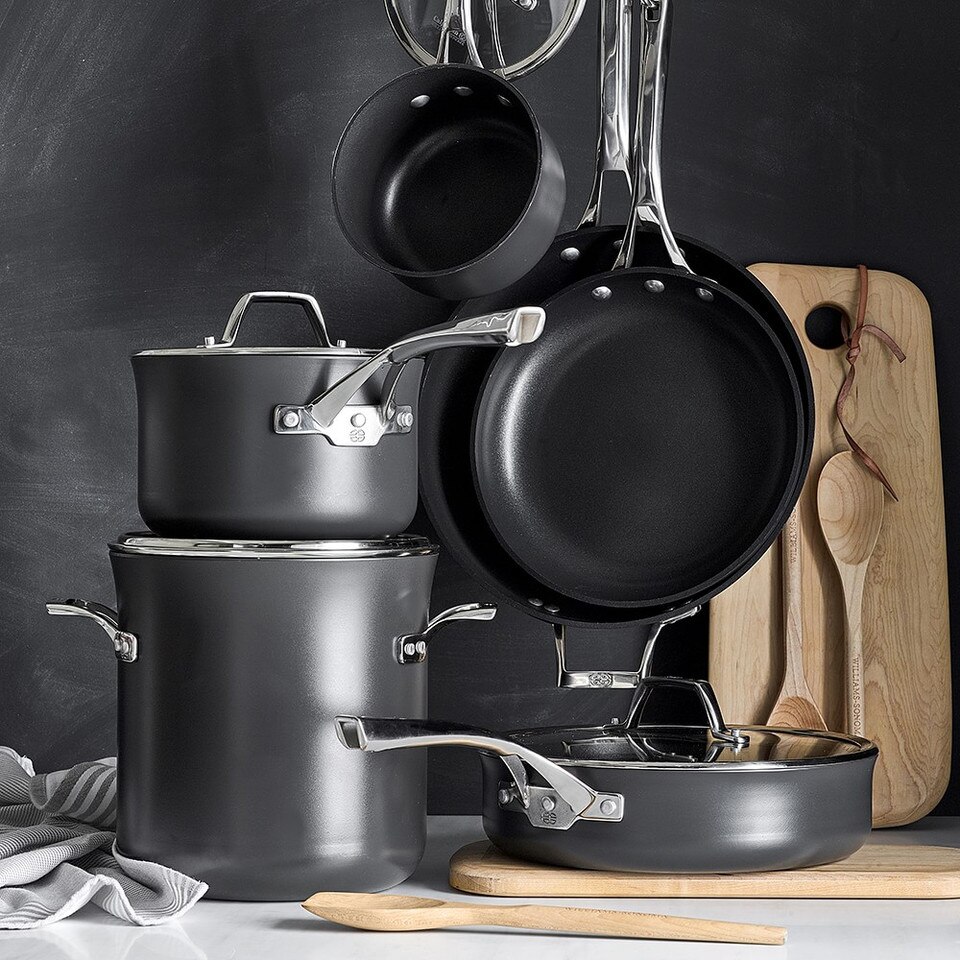 Calphalon Elite Nonstick 10-Piece Cookware Set - Williams Sonoma Australia