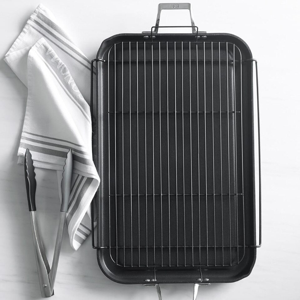 Calphalon Elite Nonstick Double Griddle with Rack | Williams Sonoma AU