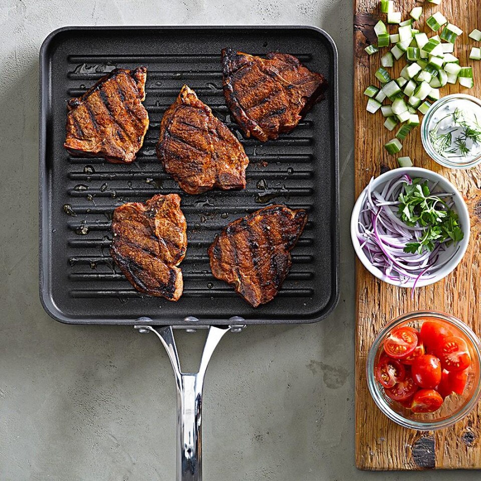 Calphalon Elite Nonstick Square Grill Pan | Williams Sonoma AU