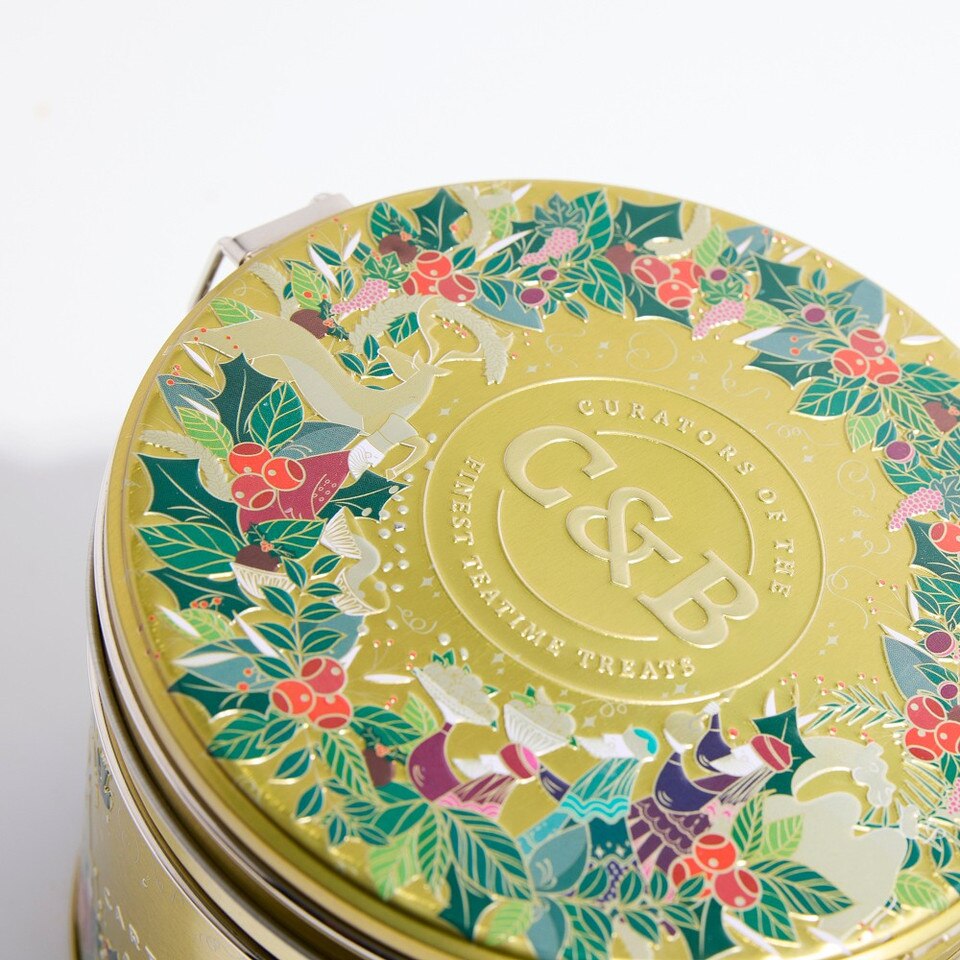 Cartwright & Butler Christmas Pudding with Marzipan Tin, Serves 18 ...