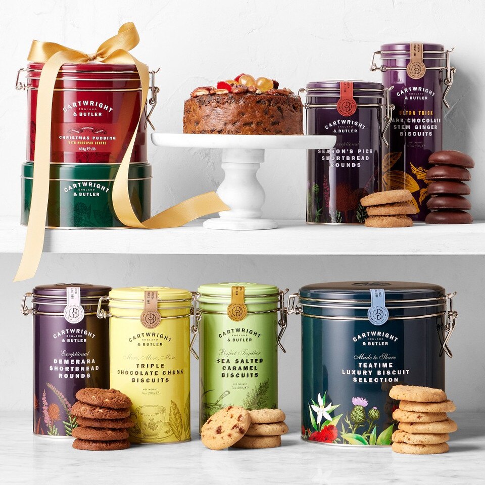 Cartwright & Butler Decorated Jewel Fruit Cake Tin, Serves 18 ...