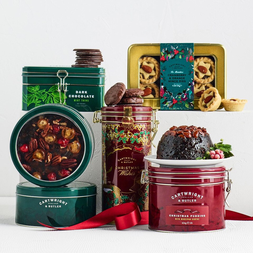 Cartwright & Butler Treasure Chest Tin with Mint Chocolate Thins ...