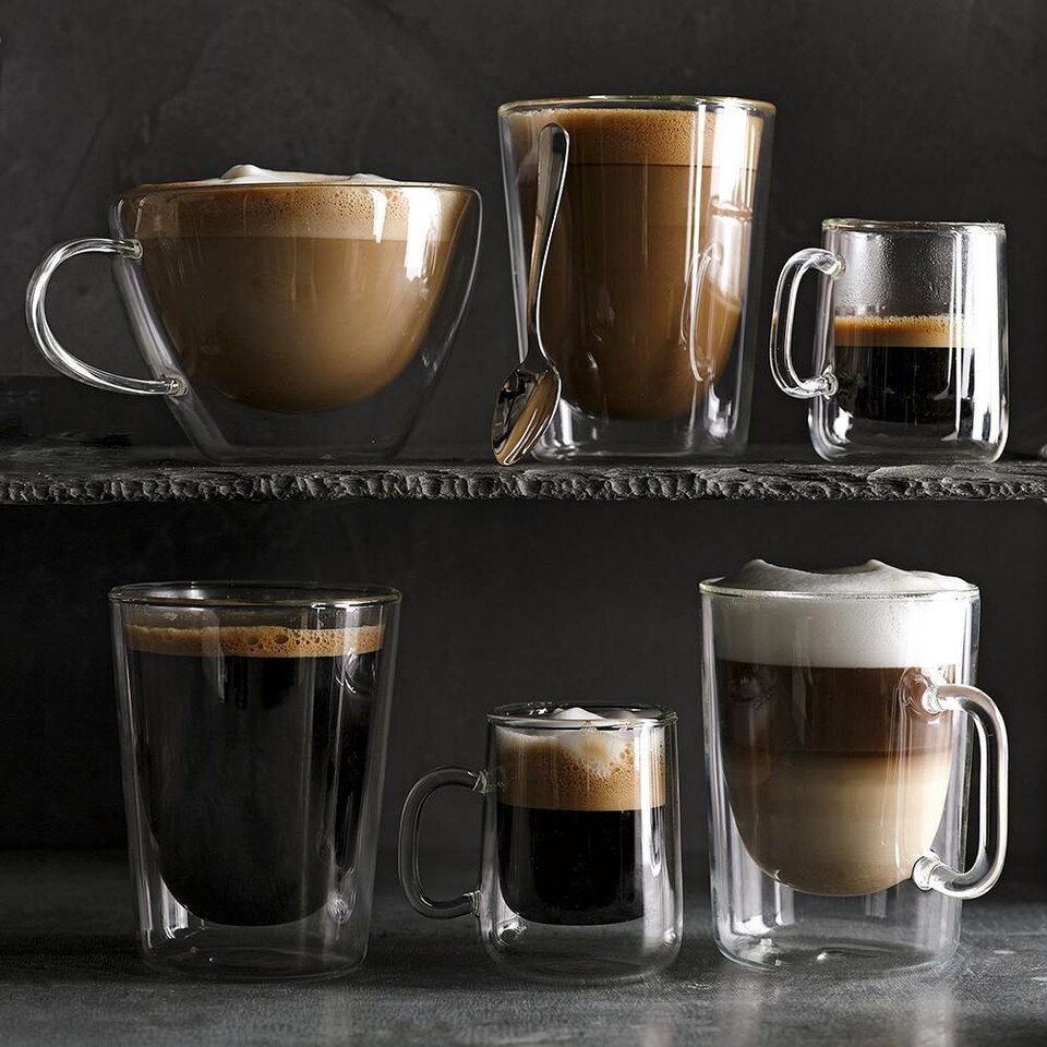 Double-Wall Glass Latte Mug | Williams Sonoma AU