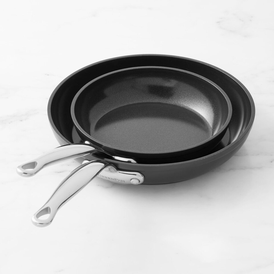 GreenPan™ Premiere Hard Anodised Ceramic Non-Stick Frying Pan Set ...