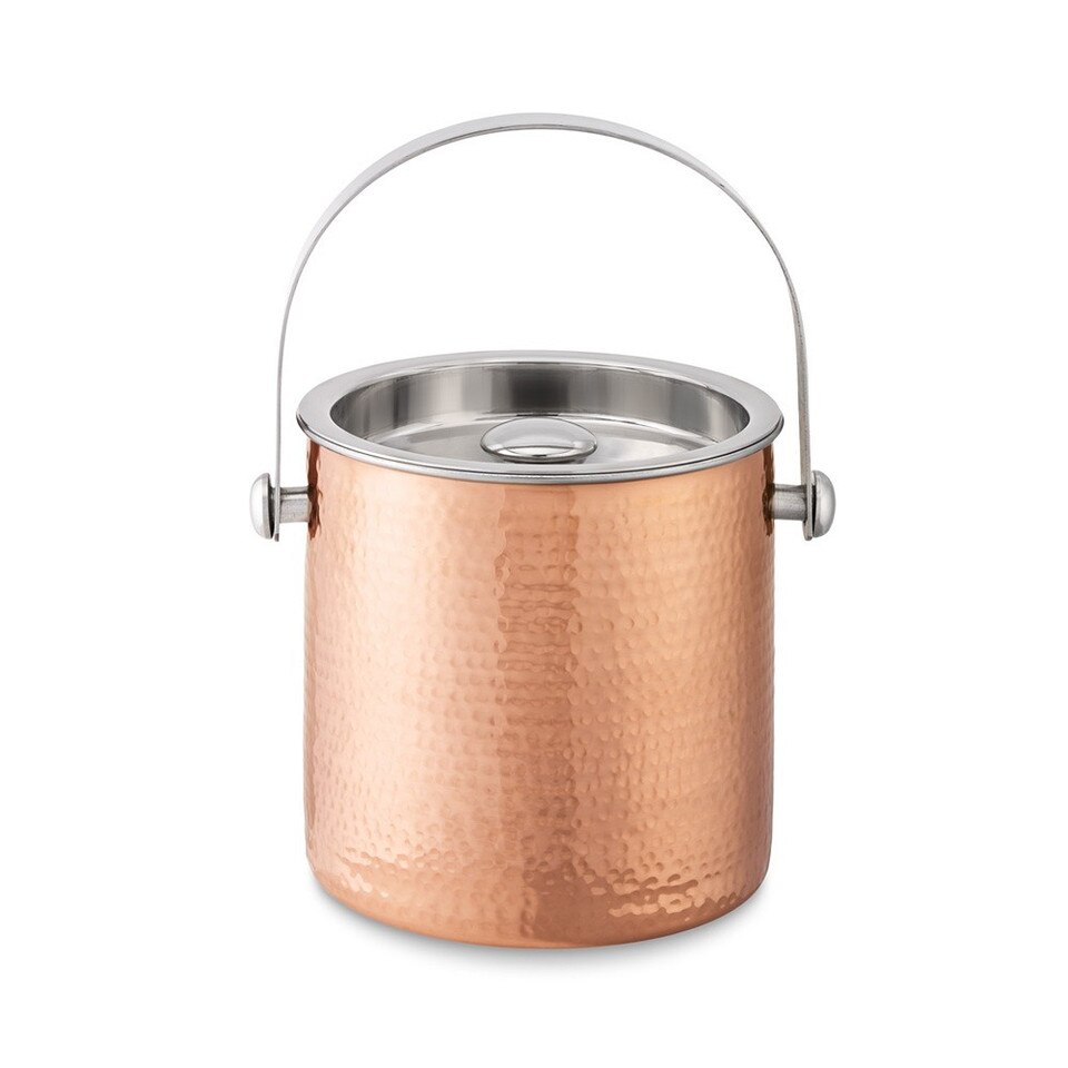 Hammered-Copper Ice Bucket With Lid - Williams Sonoma Australia