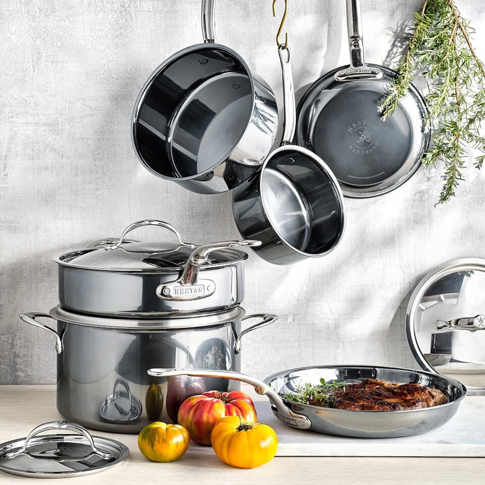 Hestan NanoBond® Titanium Stainless-Steel 10-Piece Cookware Set ...