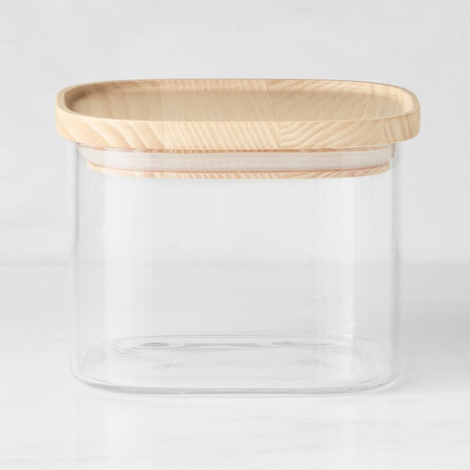 Hold Everything Stacking Glass Square Canisters - Williams Sonoma Australia