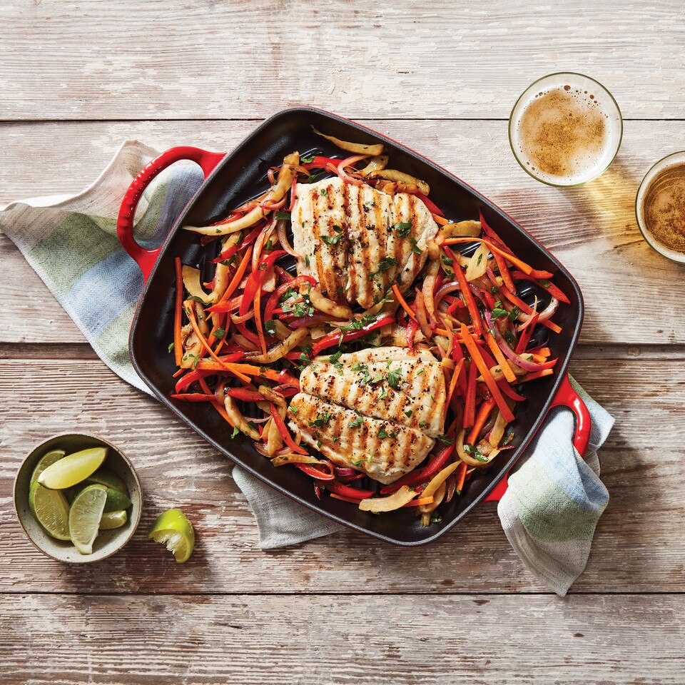 Le Creuset Cast Iron Rectangular Grill | Williams Sonoma Australia