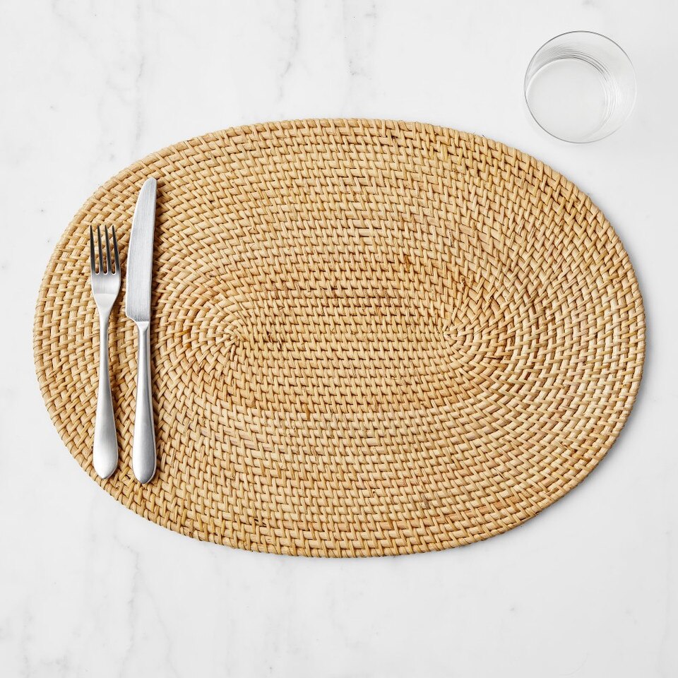 Light Woven Oval Placemat - Williams Sonoma Australia