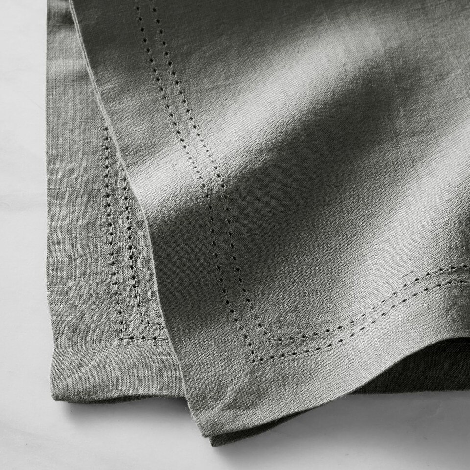 Linen Double Hemstitch Napkins - Williams Sonoma Australia