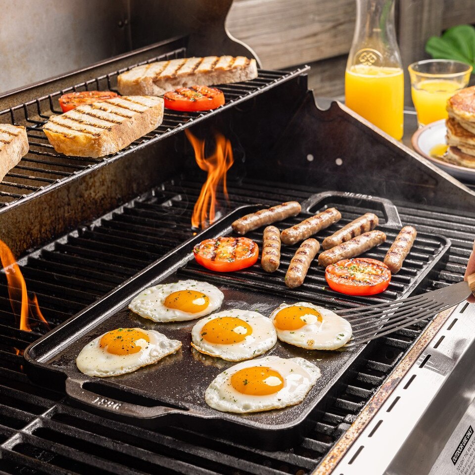 Lodge Chef Collection Seasoned Cast Iron Griddle Grill | Williams ...