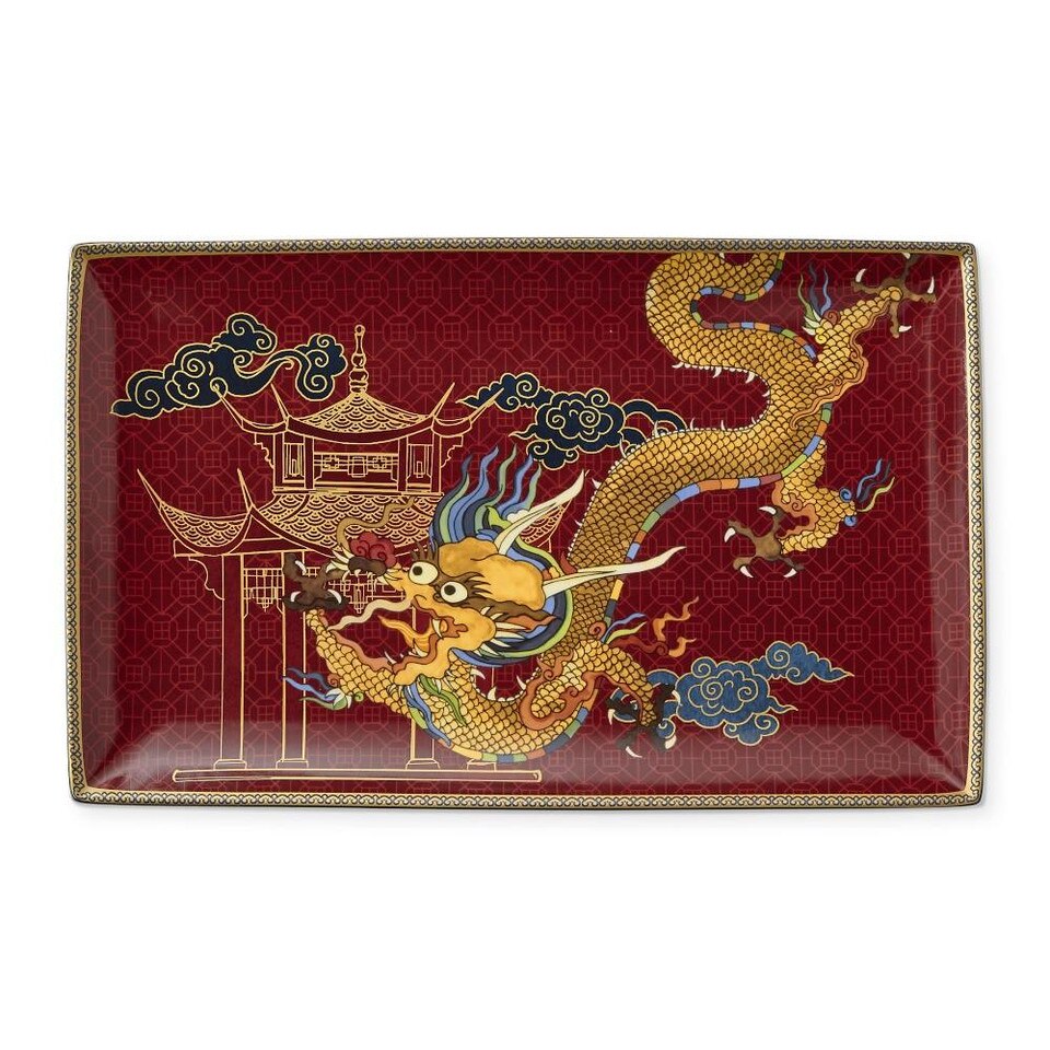 Lunar Large Rectangular Platter, Dragon | Williams-Sonoma AU