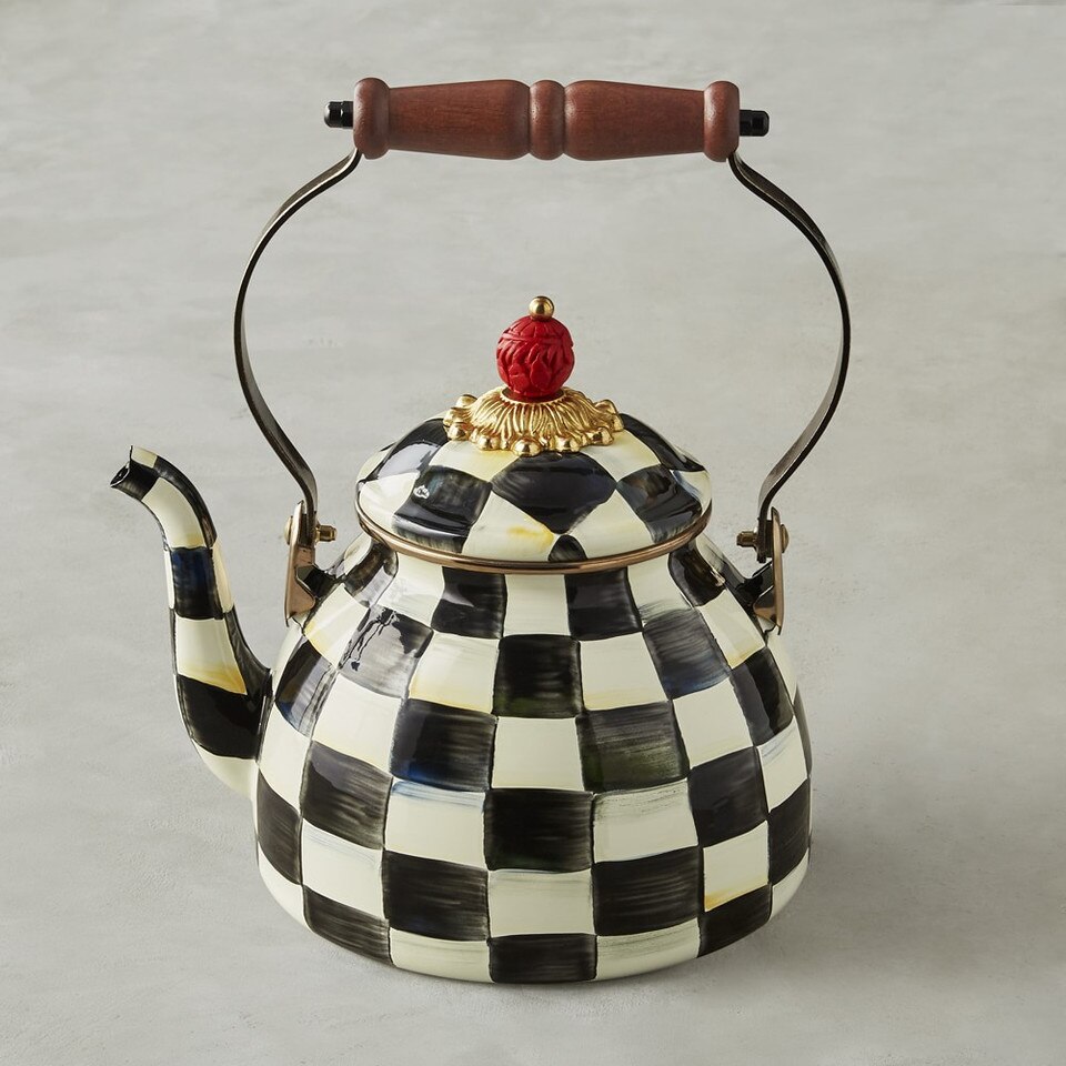 MacKenzie-Childs Courtly Check Tea Kettle - Williams Sonoma Australia