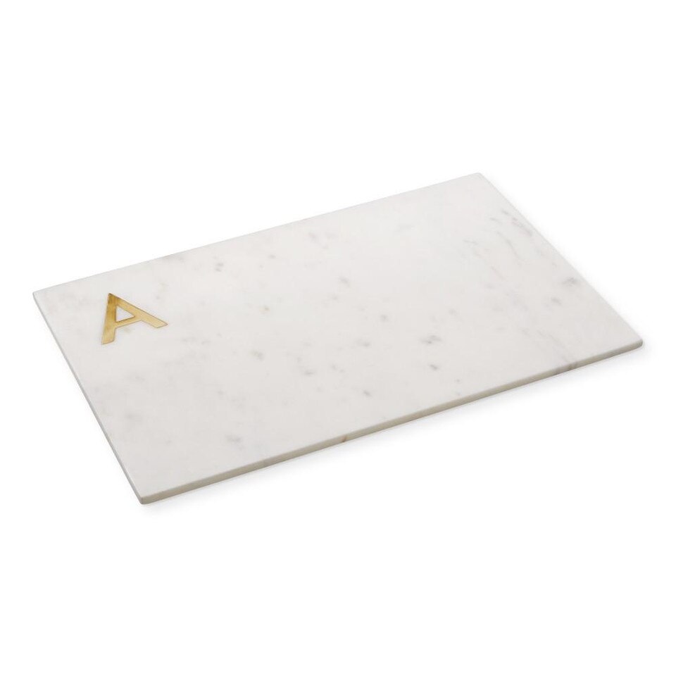 Marble & Brass Monogram Board | Williams-Sonoma AU