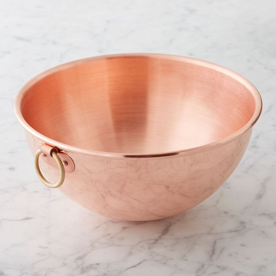 Mauviel Copper Beating Bowl with Loop Handle - Williams Sonoma Australia