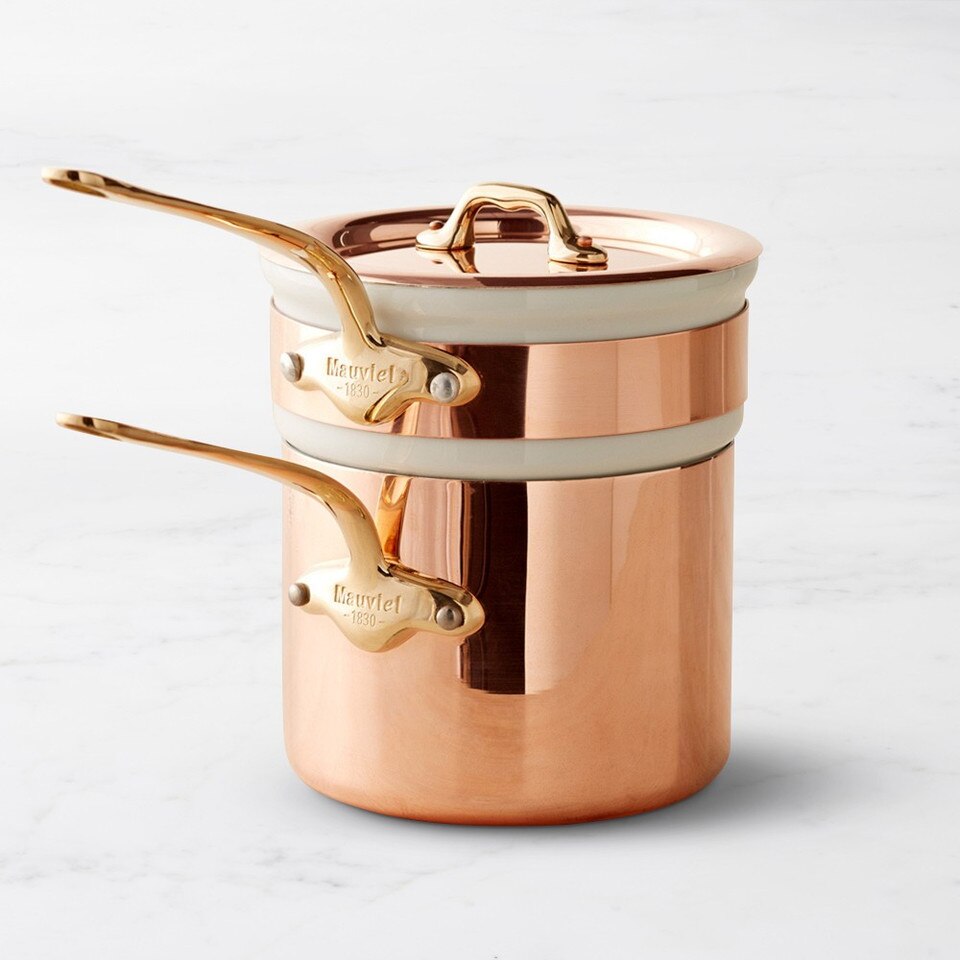 Mauviel M'150B Copper Double Boiler, 1.9L | Williams Sonoma Australia