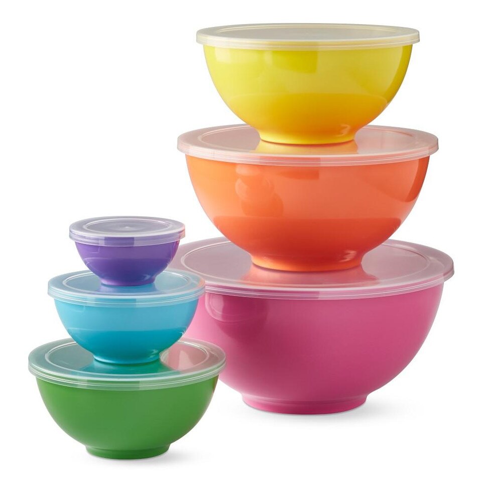 Flour Shop Melamine Mixing Bowls with Lids - Williams Sonoma Australia
