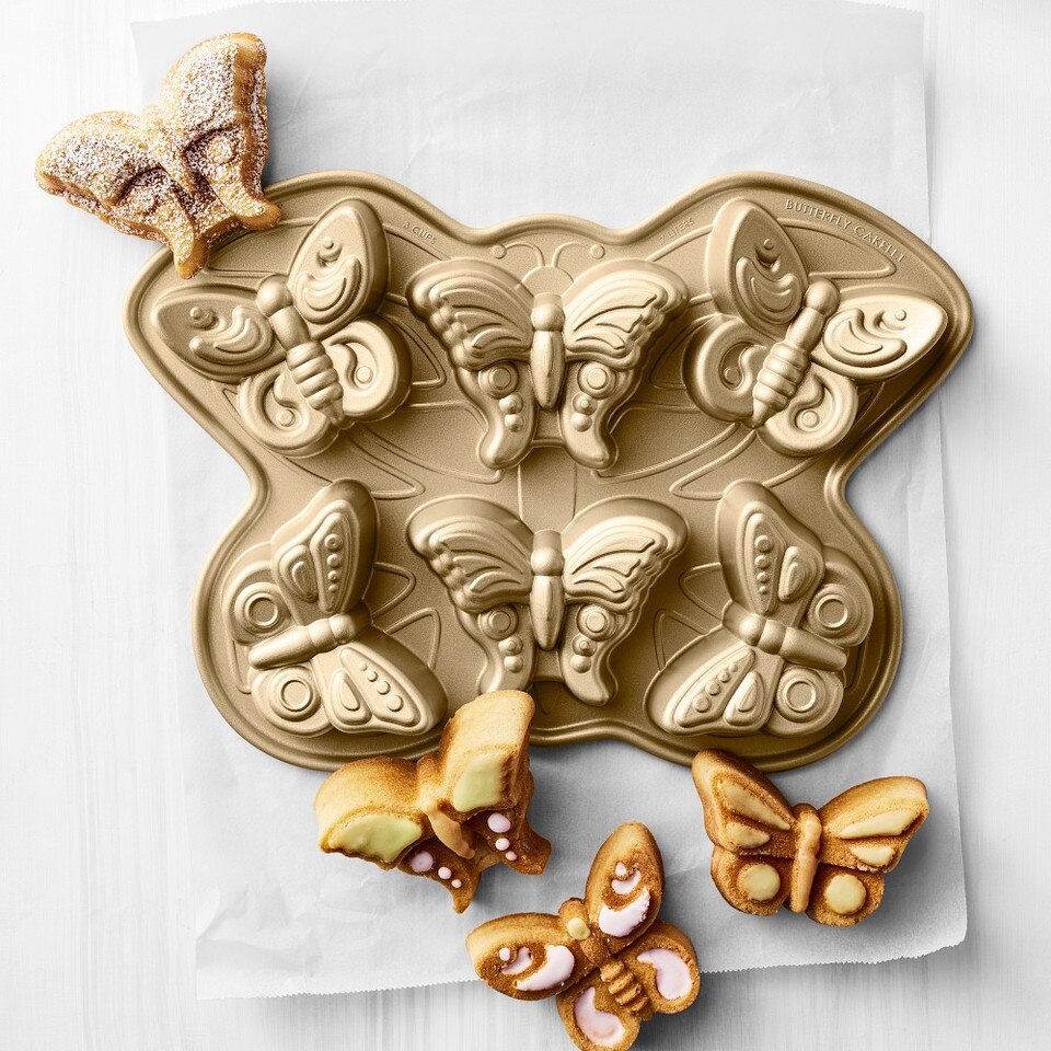 Nordic Ware Non-Stick Cast Aluminium Butterfly Cakelet Pan | Williams ...