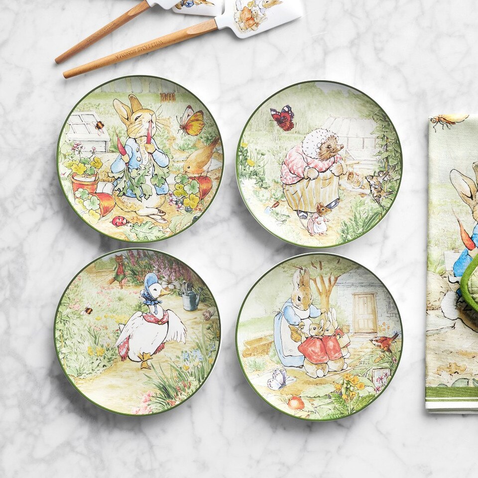 Peter Rabbit™ Mixed Salad Plates, Set of 4 - Williams Sonoma AU