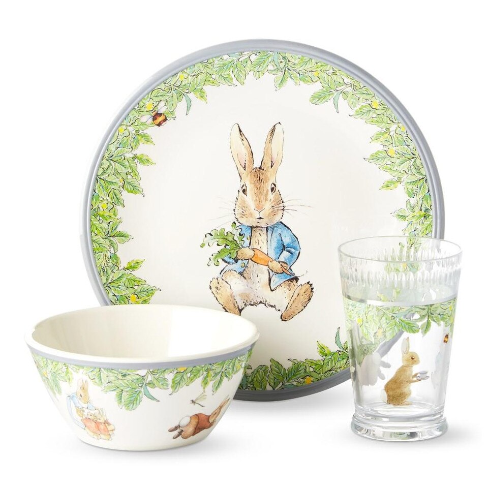 Peter Rabbit™ Kids 3-Piece Melamine Set - Williams Sonoma AU