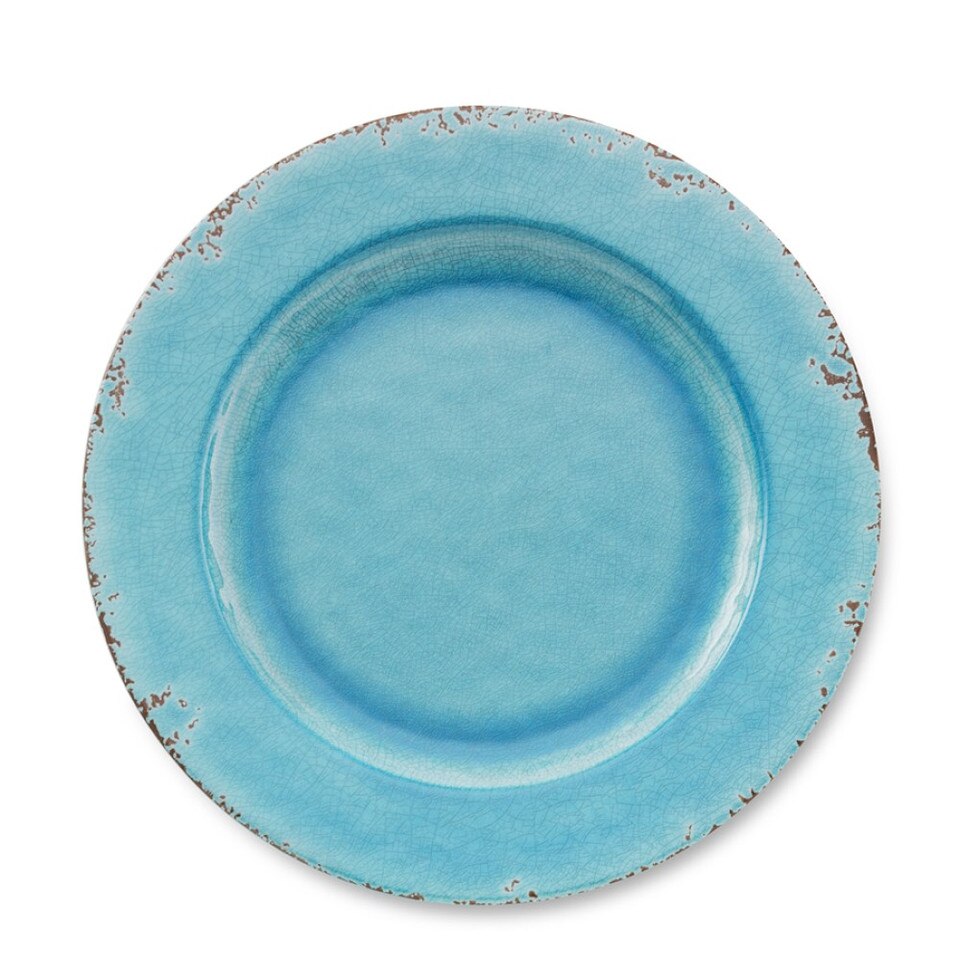 Rustic Melamine Dinner Plate, Turquoise | Williams Sonoma Australia