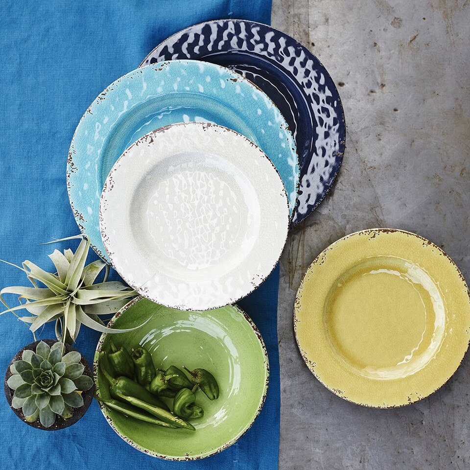 Rustic Outdoor Melamine Bowls