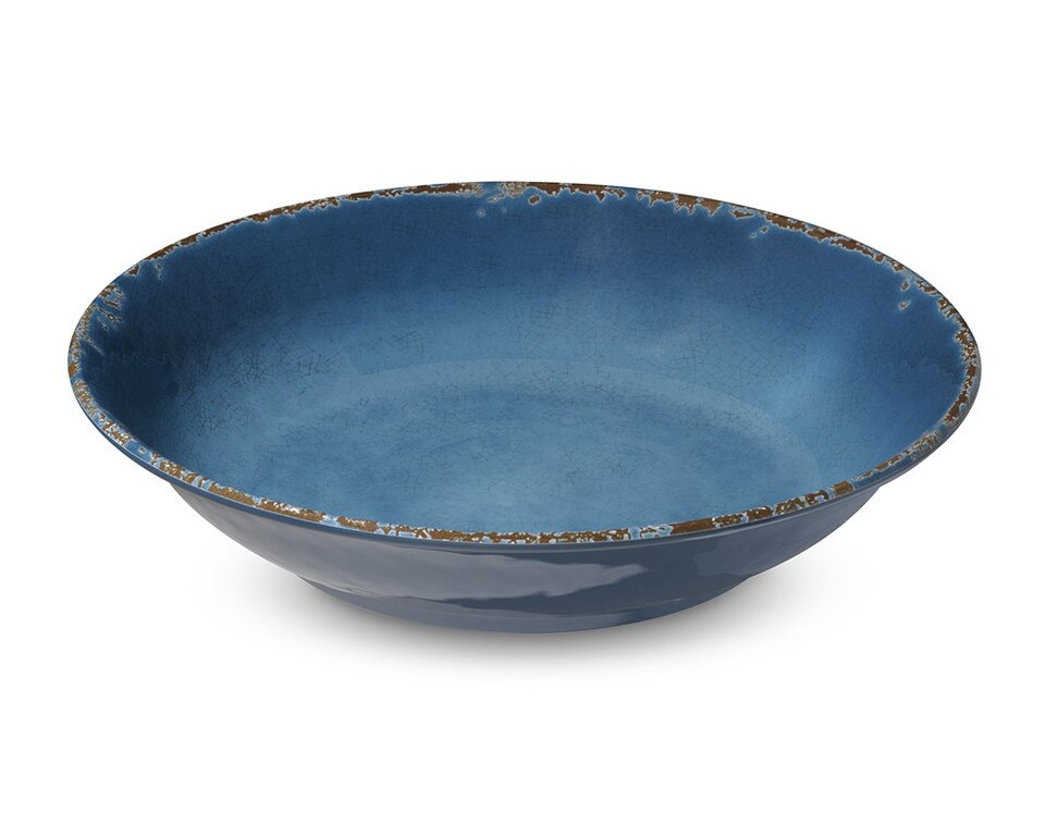 Rustic Melamine Serving Bowl, Azure | Williams Sonoma AU