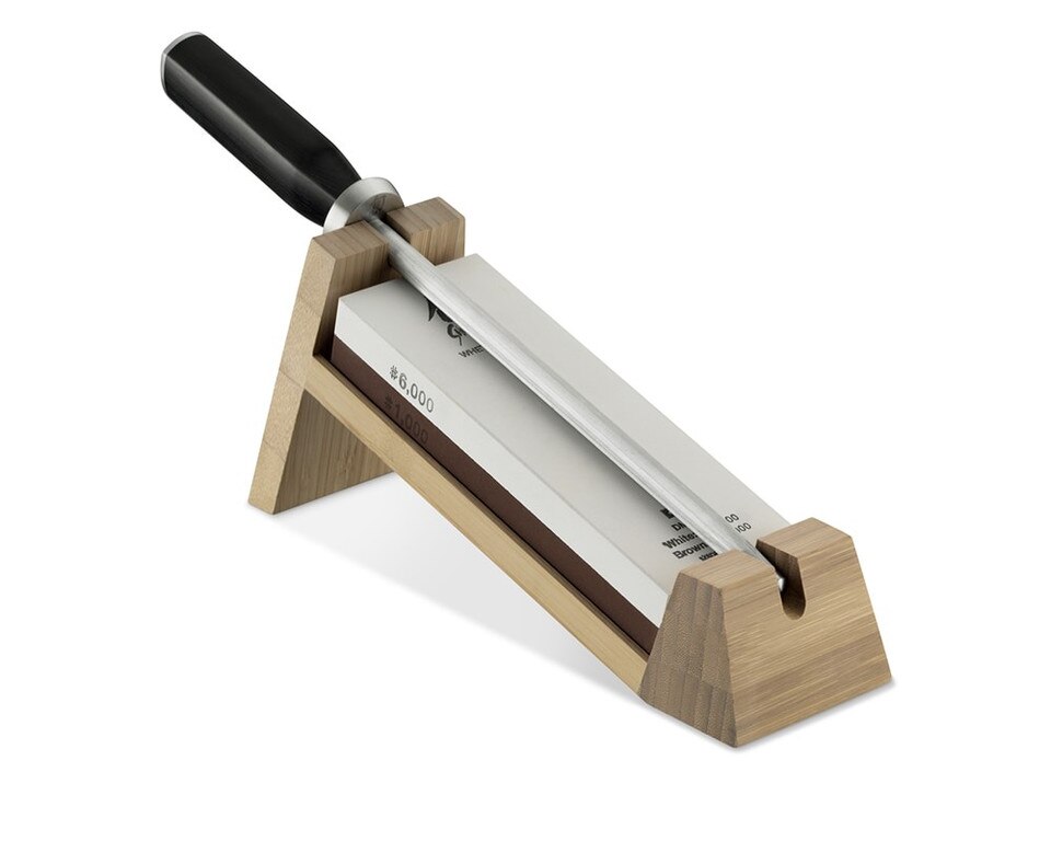 Shun 2-in-1 Honing Steel and Whetstone with Stand - Williams Sonoma ...