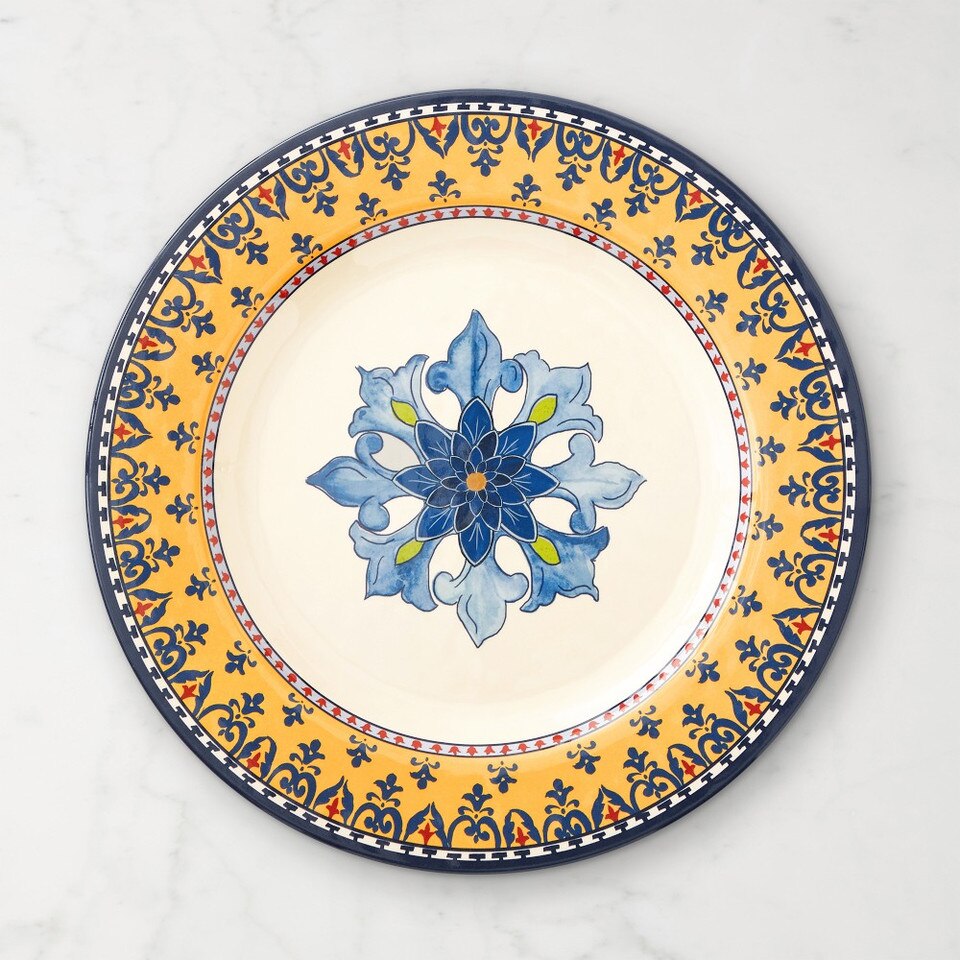 Sicily Outdoor Melamine Dinner Plate, Yellow | Williams Sonoma AU