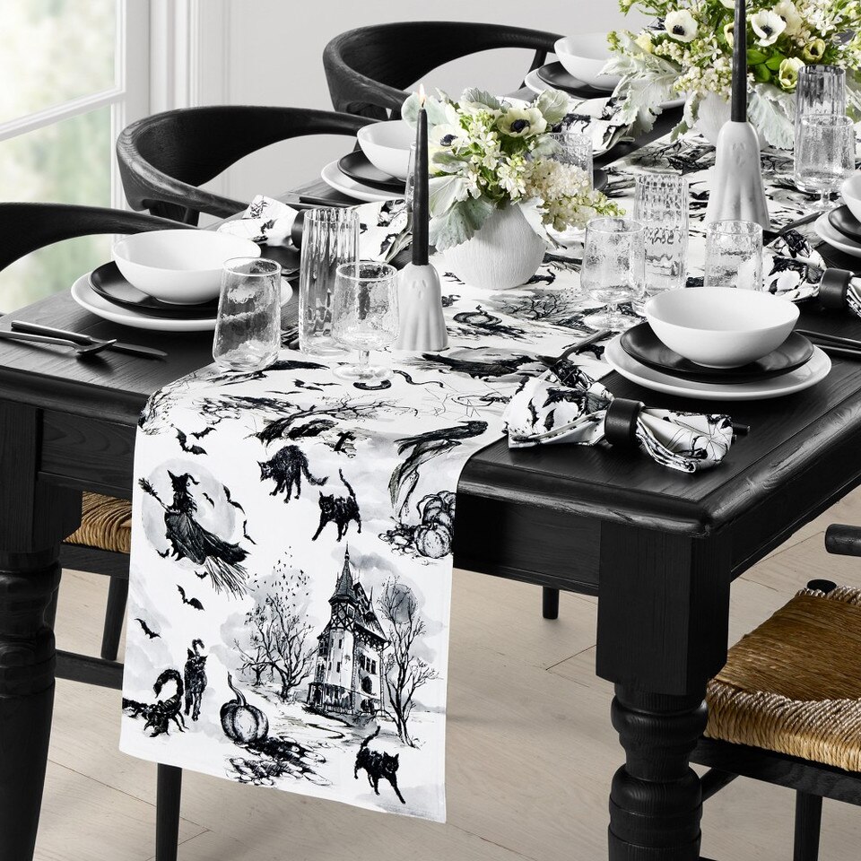 Spooky Soirée Toile Runner | Williams Sonoma Australia