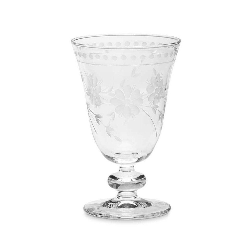 Vintage Etched Water Glass - Williams Sonoma Australia