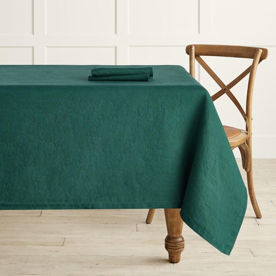Italian Washed Linen Tablecloth | Williams Sonoma Australia