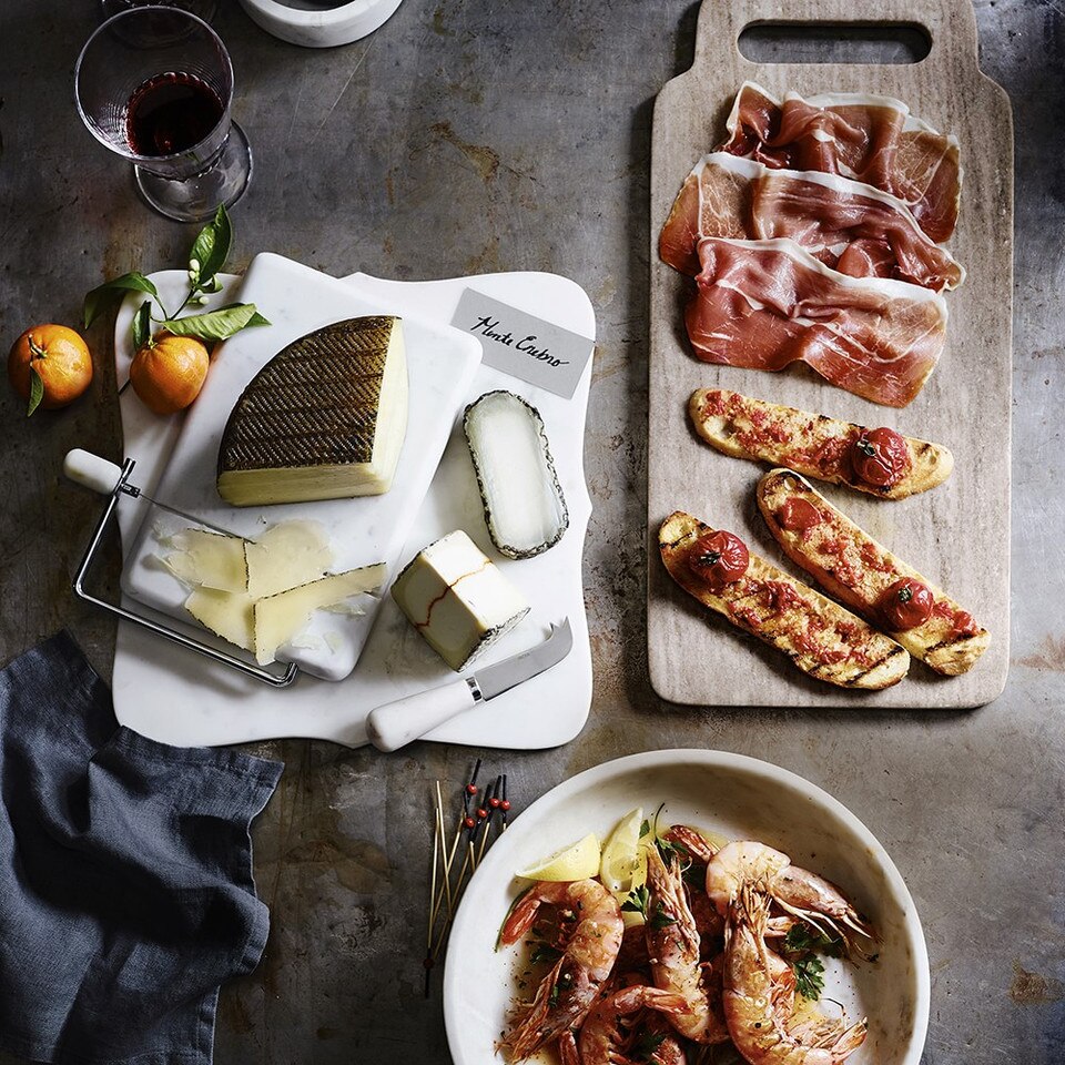 Scalloped White Marble Cheese Board | Williams Sonoma Australia