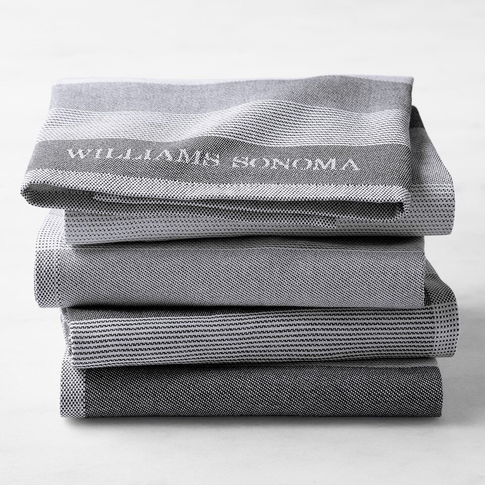 Williams Sonoma Logo Stripe Tea Towels, Set of 4 - Williams Sonoma AU