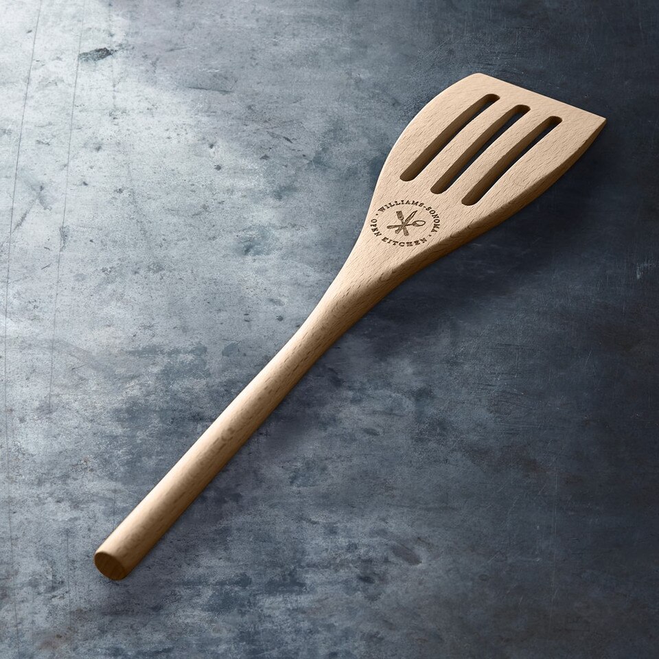 Williams Sonoma Open Kitchen Beechwood Slotted Spatula - Williams ...