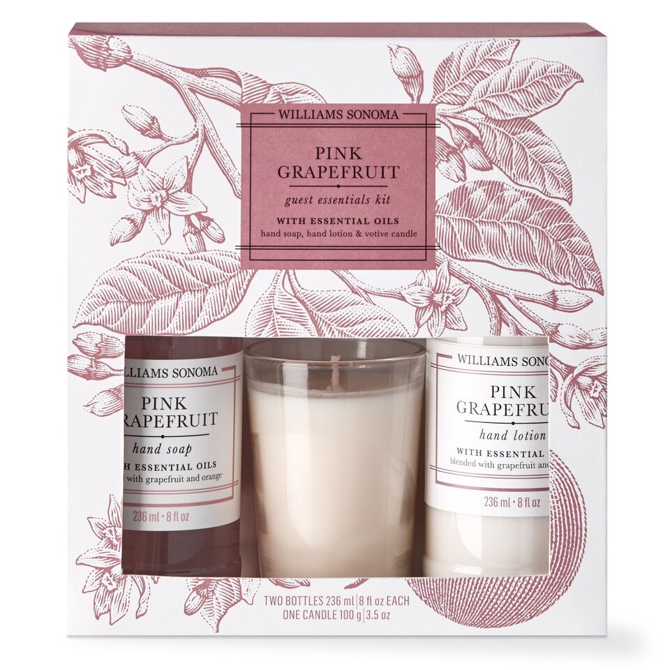 Williams Sonoma Pink Grapefruit Guest Set