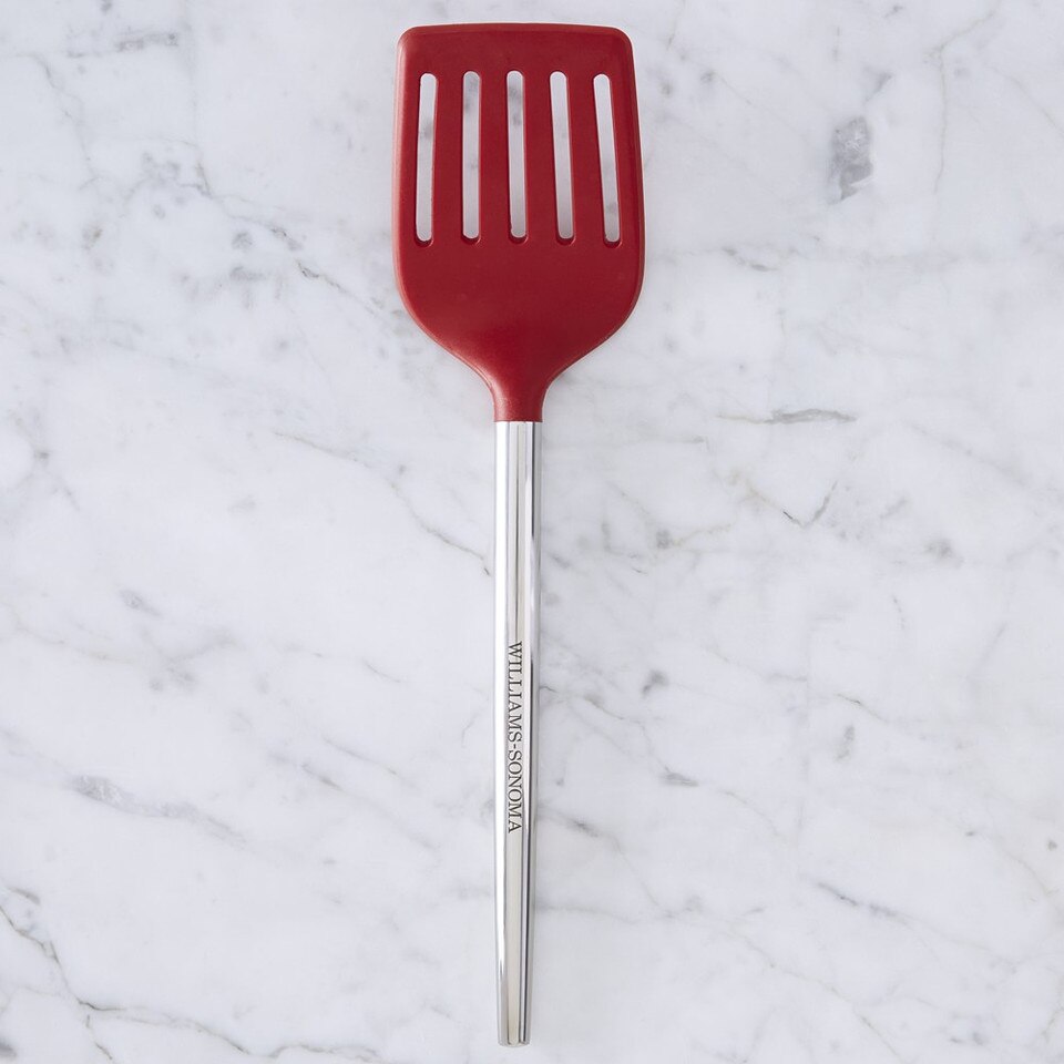 Williams Sonoma Stainless-Steel Silicone Slotted Turner - Williams ...
