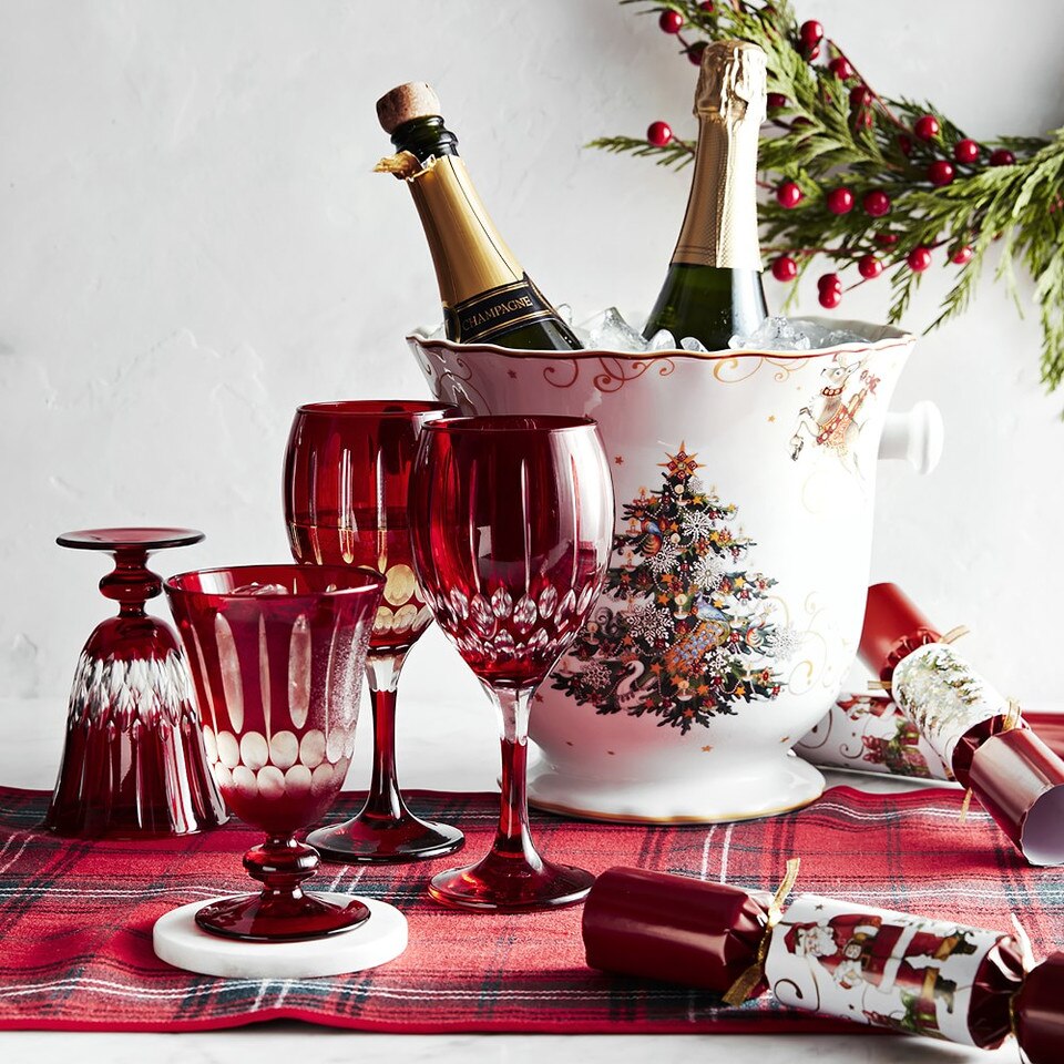 Wilshire Jewel Cut Mixed Wine Glasses, Set of 4 | Williams Sonoma AU