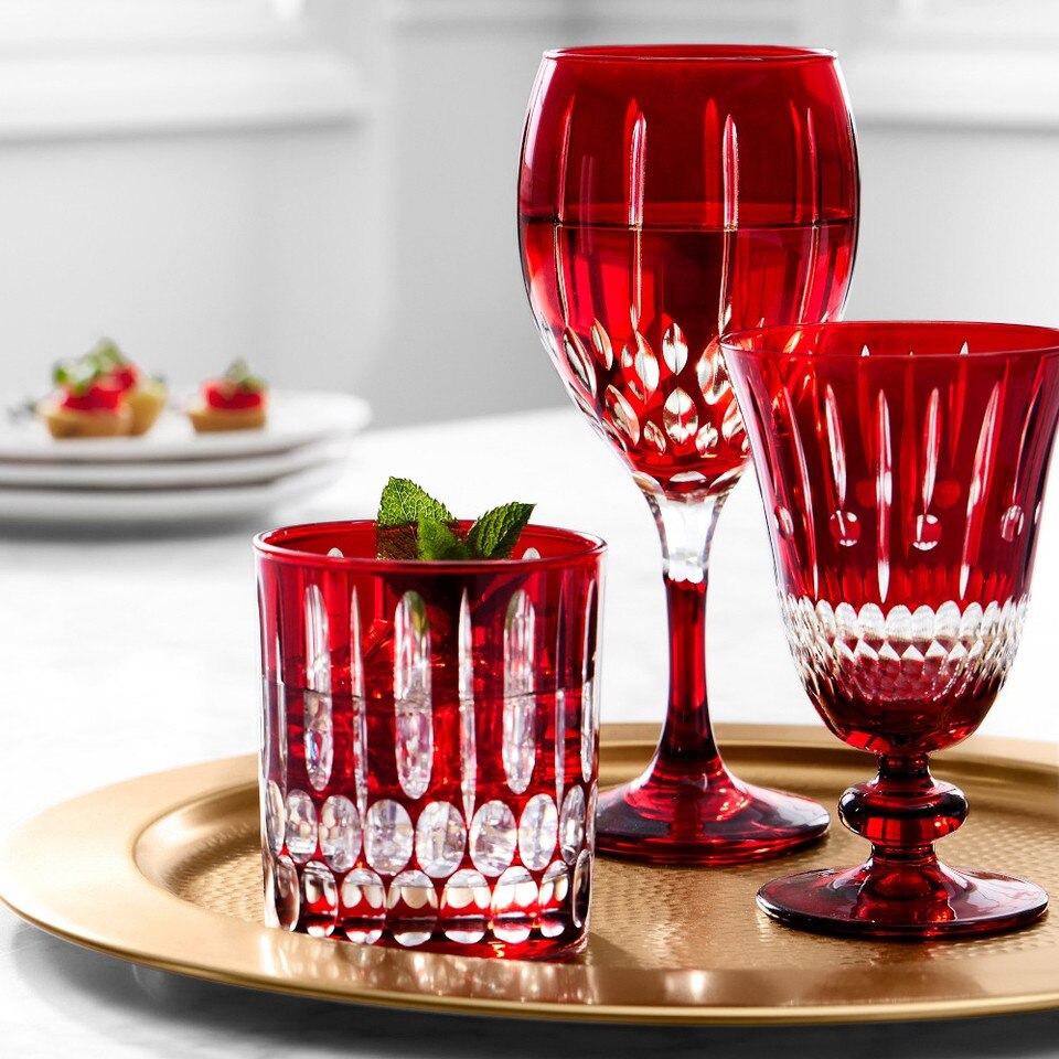 Wilshire Jewel Cut Mixed Wine Glasses, Set of 4 | Williams Sonoma AU