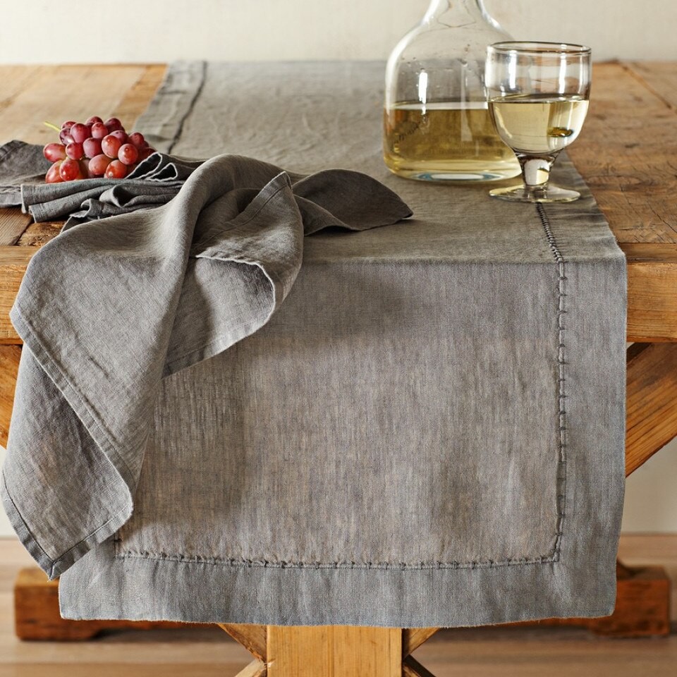Italian Washed Linen Table Runner | Williams Sonoma Australia